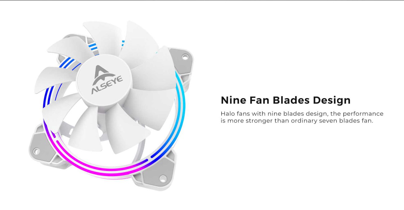 Buy ALSEYE HALO 4.0 120MM RGB Computer Chassis Fan (Black) - Computech ...