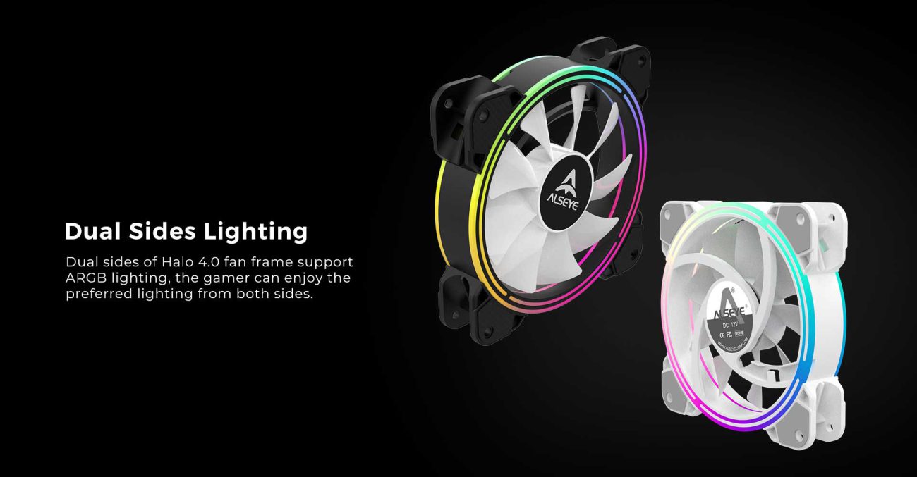 Buy ALSEYE HALO 4.0 120MM RGB Computer Chassis Fan (Black) - Computech ...