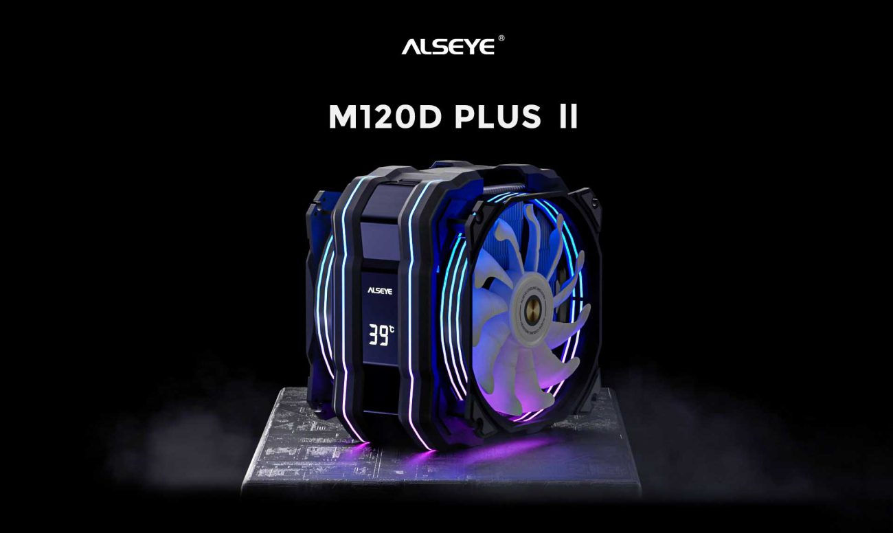 Alseye M120D Plus II 120mm Dual Tower ARGB CPU Air Cooler (White ...