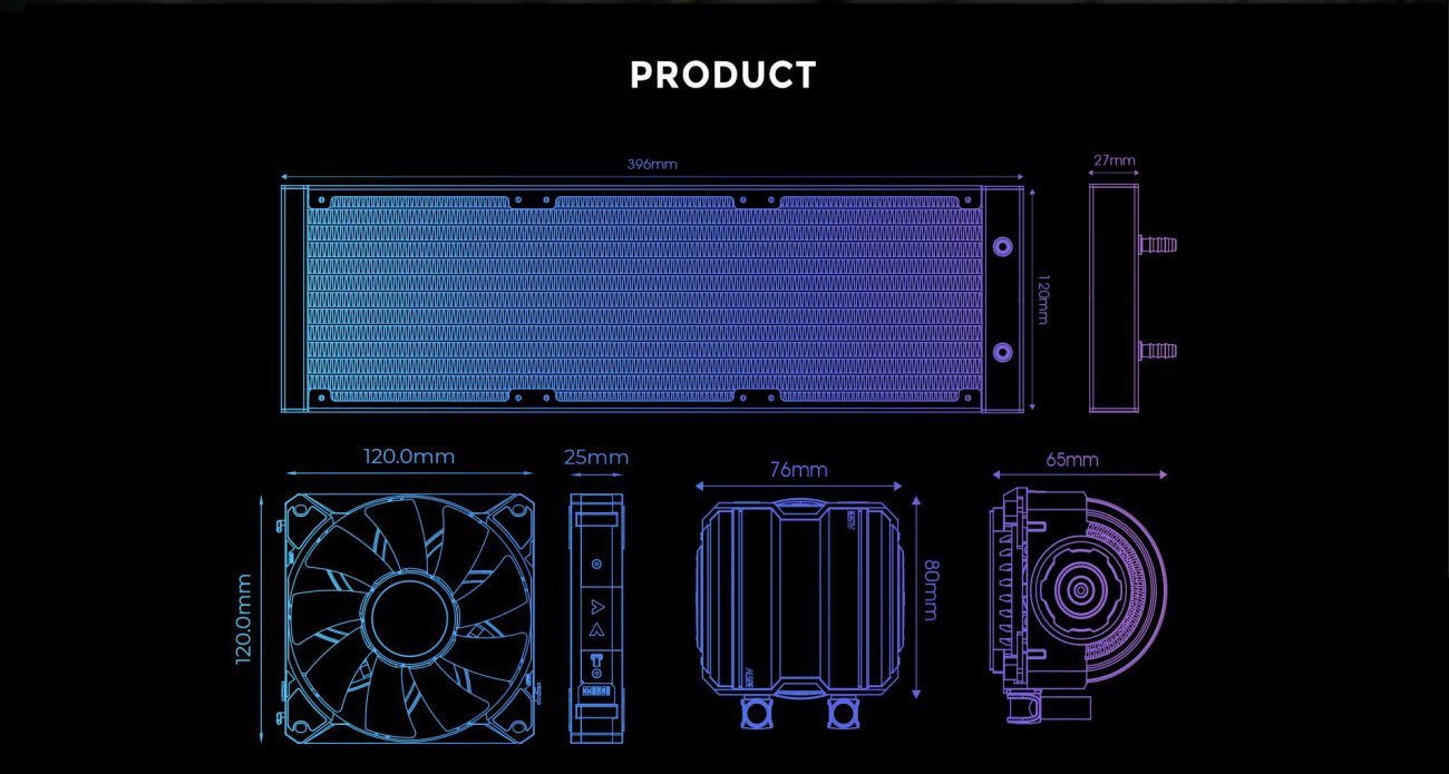 Alseye i360 360mm Liquid Cooler White - Vajawat Computers - Shop online ...